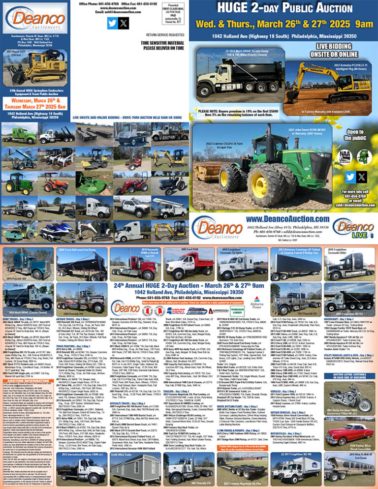 Deanco Auctioneers | Trusted Auction Services in the Southeastern US